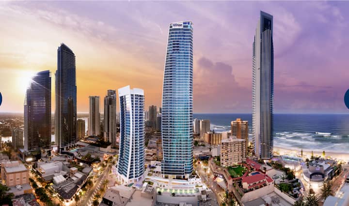 Level 15 Hilton 2 Bed 2 Bath - Surfers Paradise