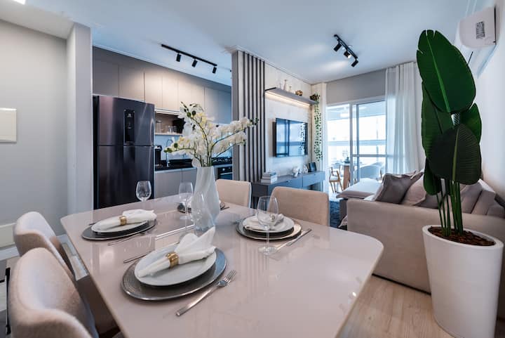 Santos| Apê Novíssimo A 200m Praia José Menino - Santos