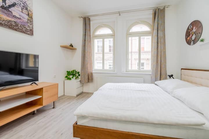 Sleep & Explore: Prague 3 ŽIžkov Studio - Prága