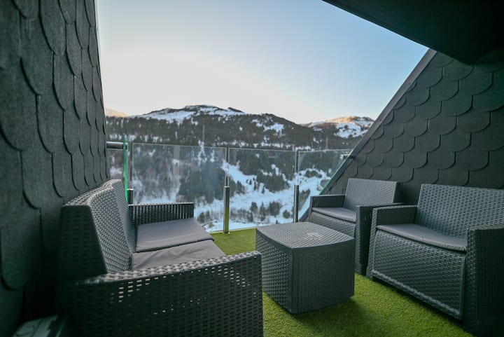 Jacuzzi, Terrasse, Vue Panoramique Sur Grandvalira - Andorra
