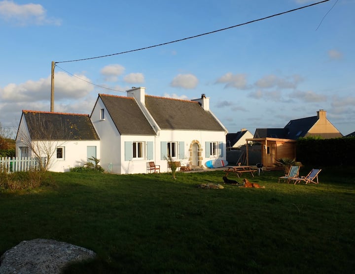 Ty Gwenn - Jolie Maison Avec Sauna Proche Mer - Ploudalmézeau