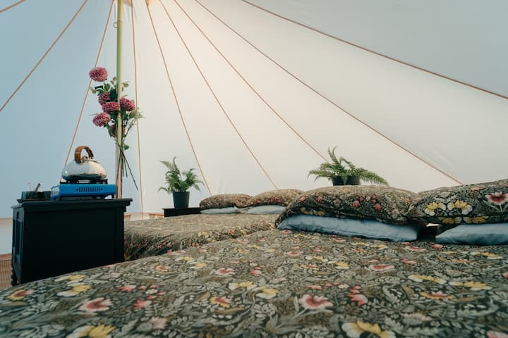 Woodland Glamping Bell Tent 1 At Forest Edge - Honiton