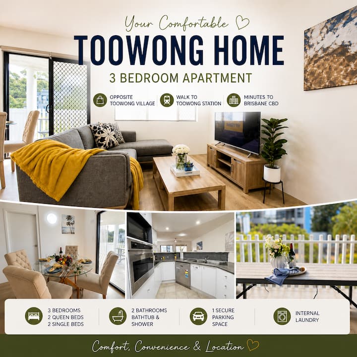 Prime Toowong 3br Apt- Walk To Shops And Transport - オーストラリア ミルトン