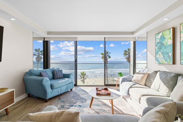 Beachfront Comfort | Walk-out Pacific Beach Access - Old Town - San Diego