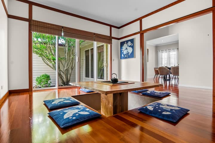 Zen-inspired | Hinoki Bath, Tatami & Washitsu Room - Tamborine Mountain