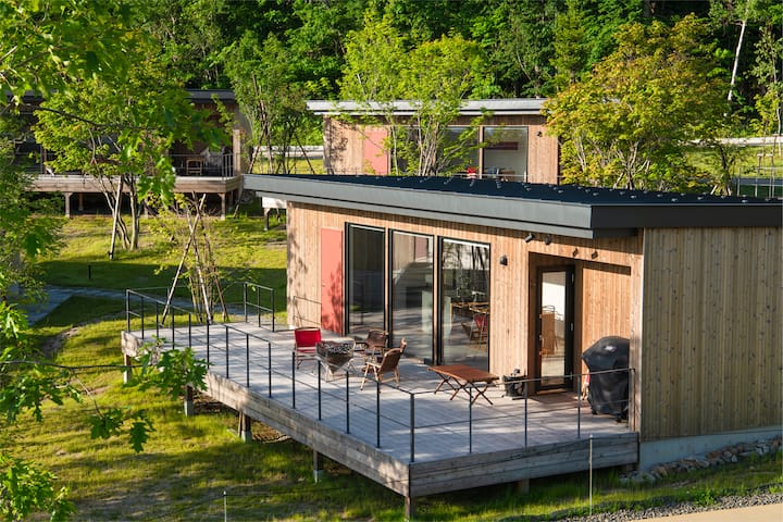 エスコンフィールド北海道の目の前で焚火ができる唯一の宿泊施設 - 北広島市