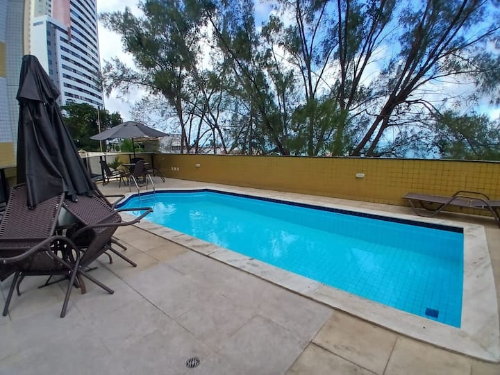 Ap 13° Mobiliado Em Ponta Negra Com Vista Pro Mar. - Natal