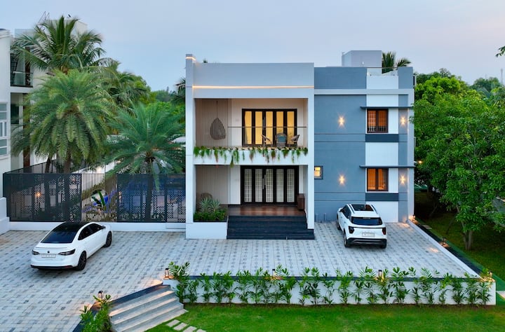Lacoast Villa - Pool, Pickleball And Beach View. - Mahabalipuram
