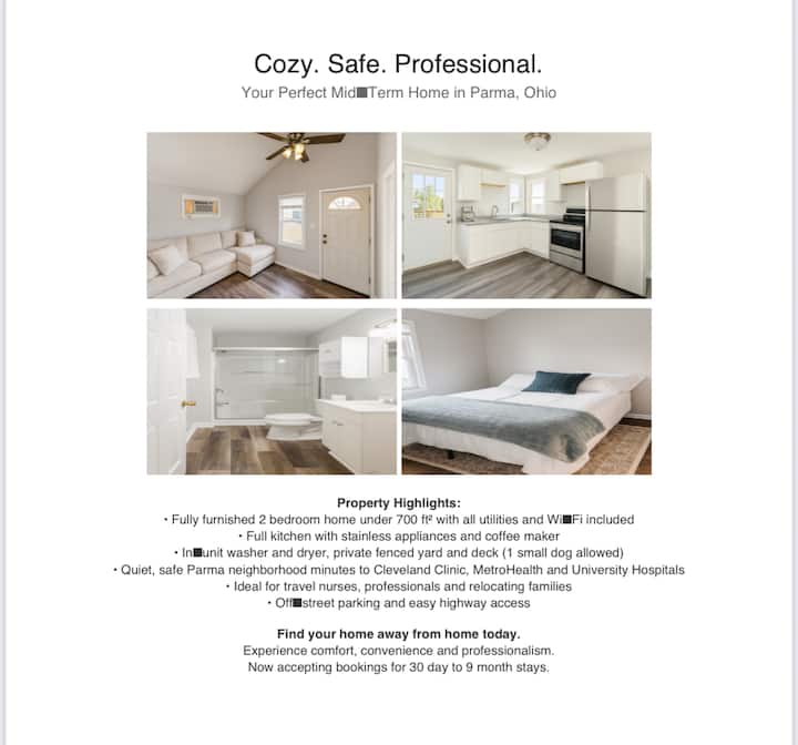 Pet-friendly 2br W/ Office Near Cleveland Clinic - Parma, OH