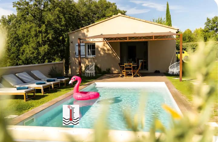 Villa Sable 4*, Piscine Chauffée, Luberon - Roussillon