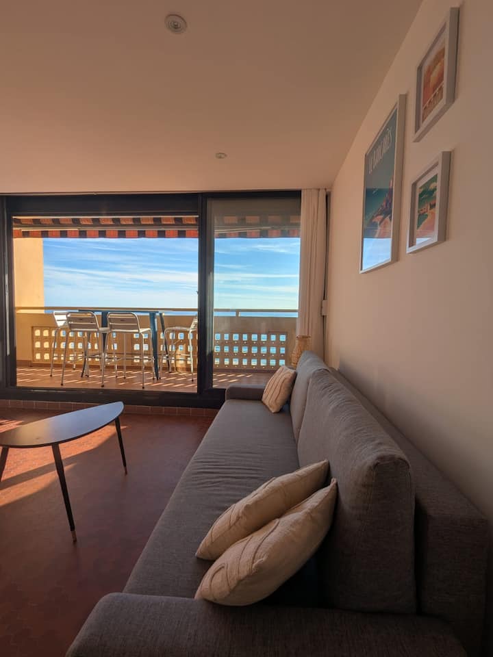 Appartement Traversant Vue Mer Première Ligne - Leucate