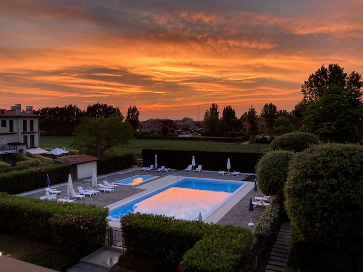 Trilocale Raffinato Con Piscina A Jesolo - Jesolo