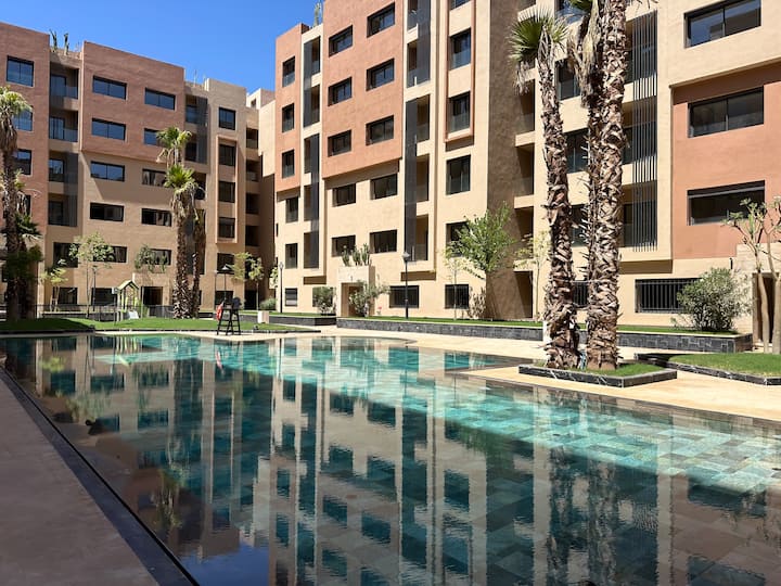 ÉLégant 2 Chambres Avec Piscines Et Salle De Sport - Marrakech