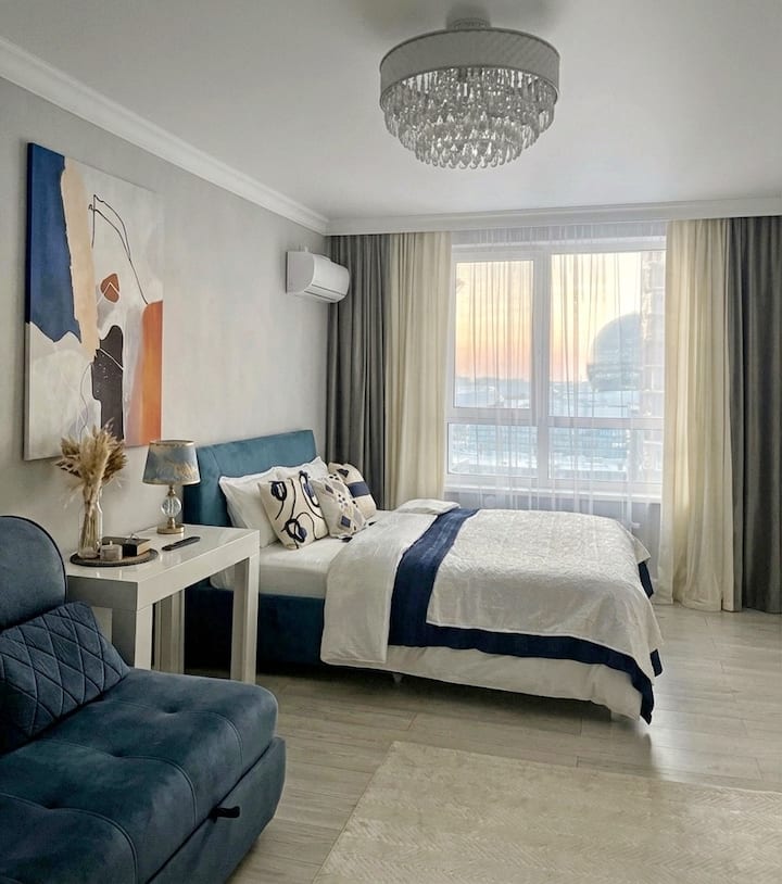 Lux 2+1 Flat | Expo | King Bed+orthopedic Mattress - Kazakhstan