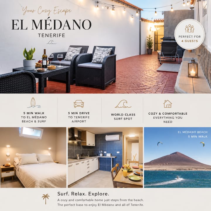 El Médano | Private Terrace | Surf Area | Relax - El Médano