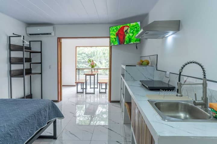 Studio Apartment #5 W/ Smart Tv, A/c + Pool - Costa Rica
