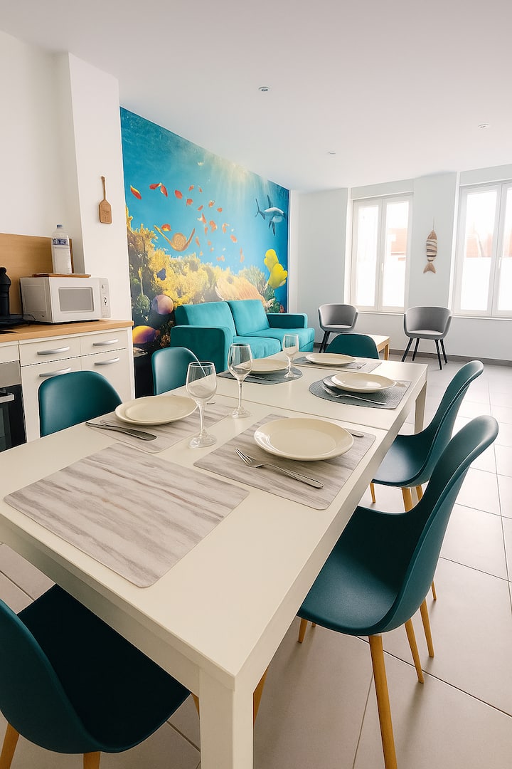 Logement Aquarium T3 Cosy & Lumineux - Boulogne-sur-Mer