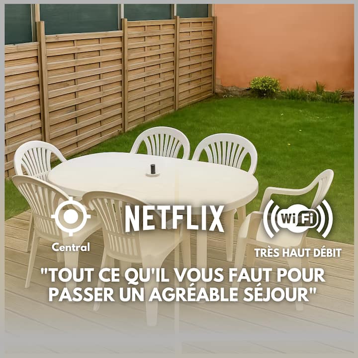 Logement 6 Personnes- Central / Jardin / Lumineux - Boulogne-sur-Mer