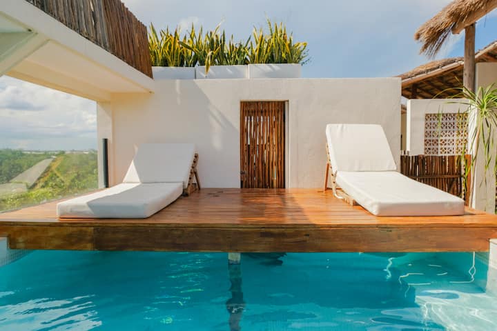 Tulum Ph With Rooftop And Private Pool Aldea Zama - Mexico