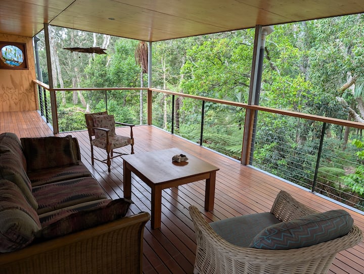 Walk To The Beach, Overlook The Creek And Trees - Sawtell