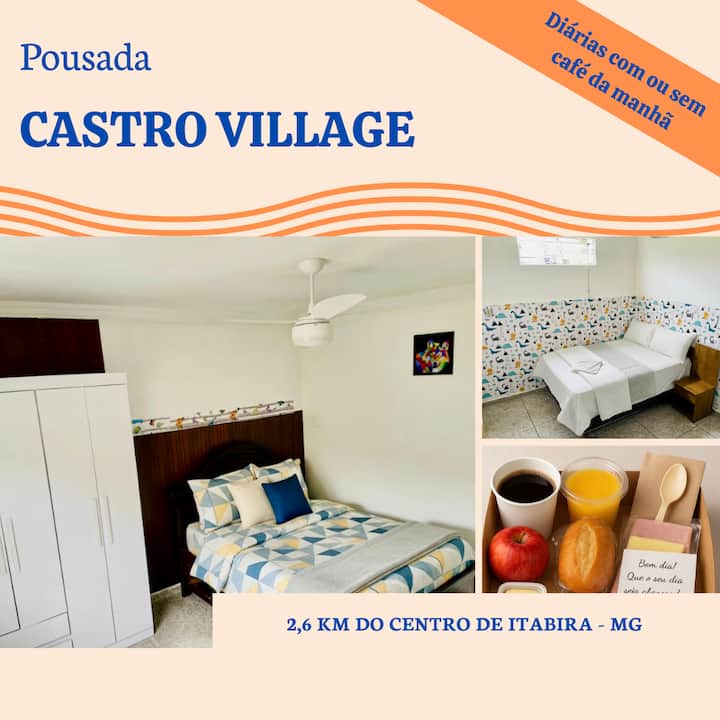 Castro Village | Pousada Híbrida – Quarto Ou Casa - Itabira