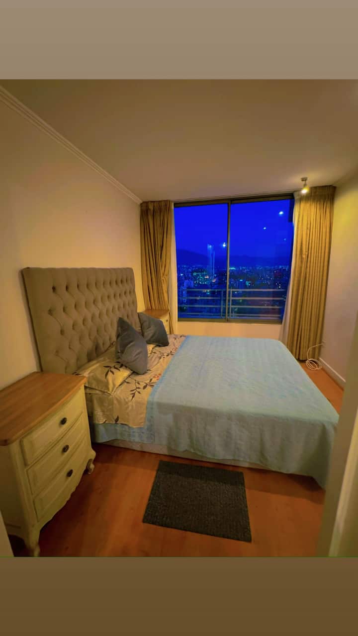 Lindo Depto. Con Aire/ac Piscina Y Estacionamiento - Providencia