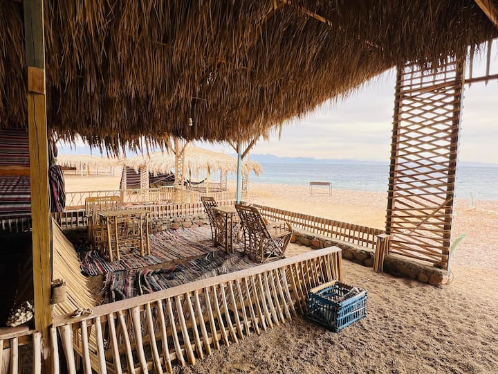 Salam Beach Camp -Beachfront Stay In Abo Galoum. - Égypte