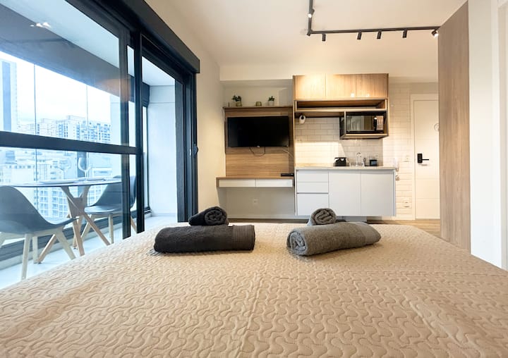 Studio No Melhor Do Brooklin - Predio Luxo - Metrô - Brazil