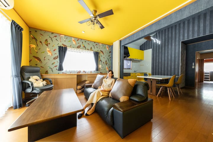 一戸建て貸切 ゆったり3寝室 下灘駅へ ふたみシーサイド公園へ 海まで200歩 自然いっぱい - Matsuyama