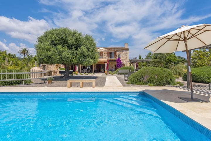 Finca Mallorca Mit Meerblick & Beheizbarer Pool - Manacor