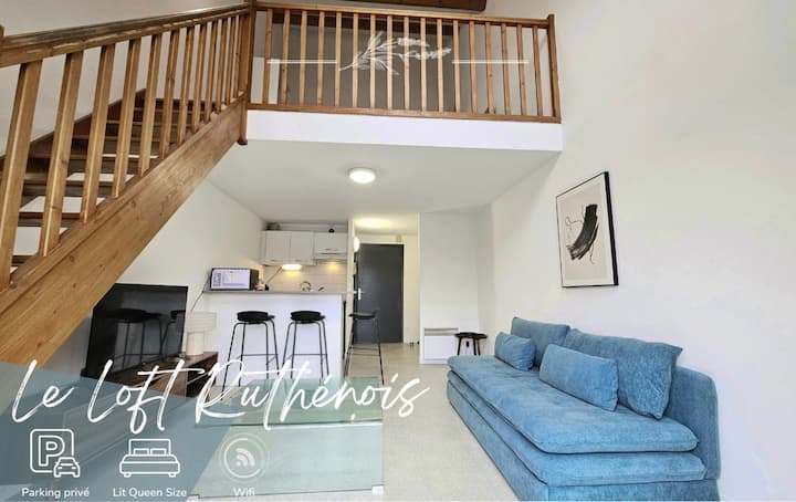 Le Loft Ruthénois - Parking, Lit Xl & Wifi - Onet-le-Château