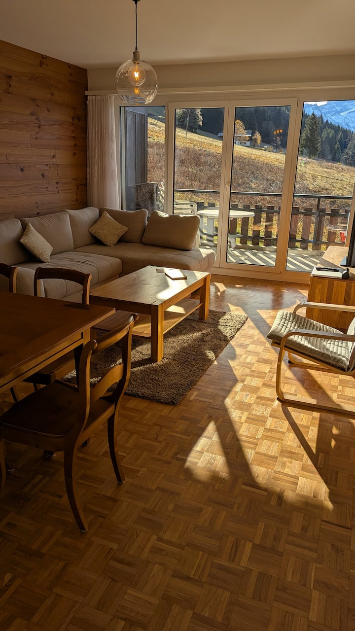 Ski-in Ski-out 6 Person Holiday Apartment - Leysin