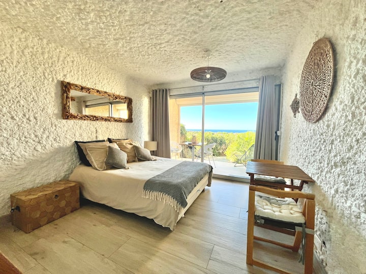 Superbe Studio Vue Mer - Lumio