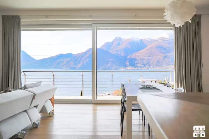 Appartamento Belago: Piscina, Sauna, Vista Lago - Bellano