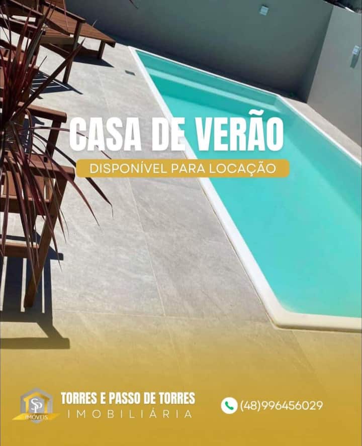 Casa Com Piscina A 5 Min Do Centro De Torres/rs - Torres