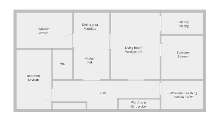Top-renovated 3br Apartment W/ 1.5 Baths - Stockholm
