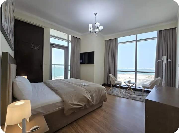Sea View 3 Bhk Apartment In Sukoon Tower Juffair - Manama
