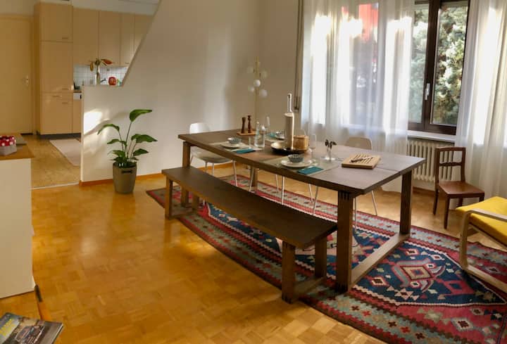 Helle, Grosszügige Wohnung Mit Garten & Parkplatz - Bellinzona