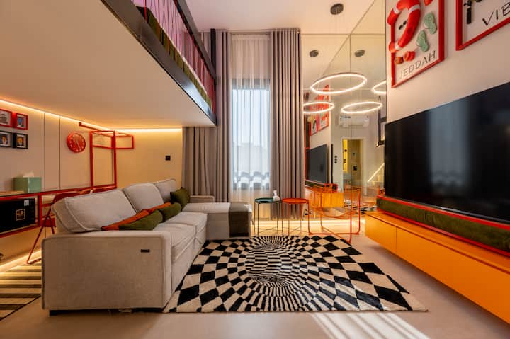 استديو على طراز - Mid Century - طريق الملك - Jeddah