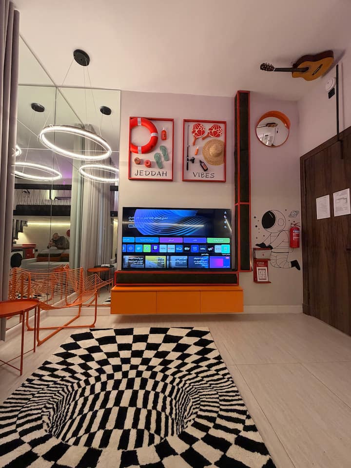 استديو على طراز - Mid Century - طريق الملك - Jeddah