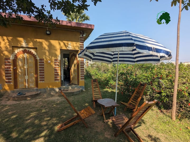 Far From The Madding Crowd Amidst Greenery. - Bishnupur
