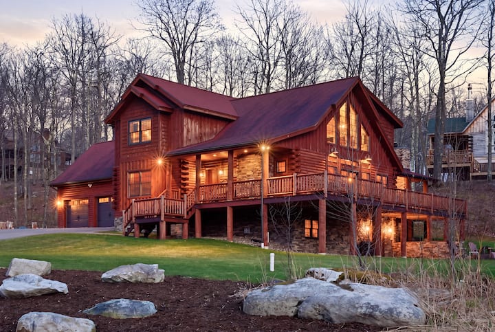 Luxury Log Cabin/hot Tub/ Game Room Near Wisp/lake - Deep Creek Lake, MD