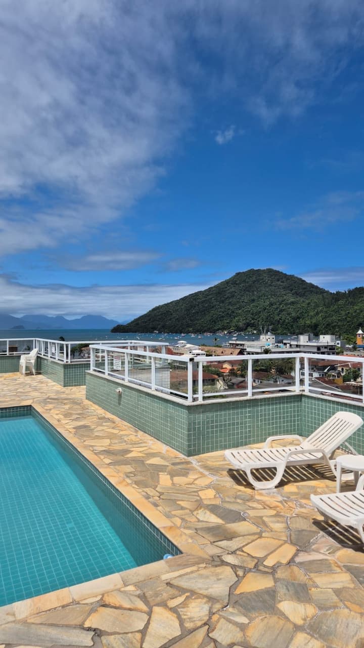 Itaguá: Rooftop Pool Overlooking The Ocean - Ubatuba