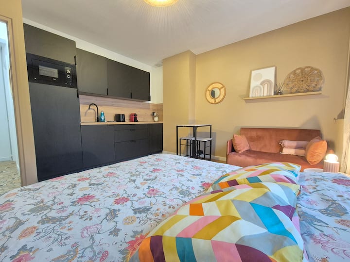 Studio Camaïeu Hypercentre Parking Privé - Rouen