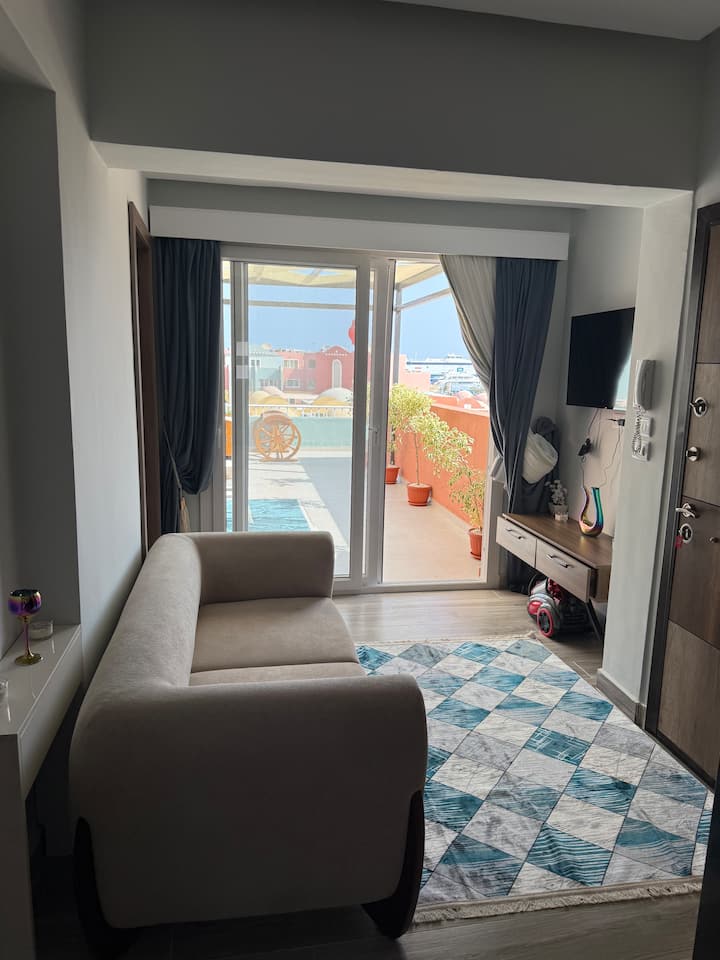 Private Rooftop Sea View Marina Corner - Égypte