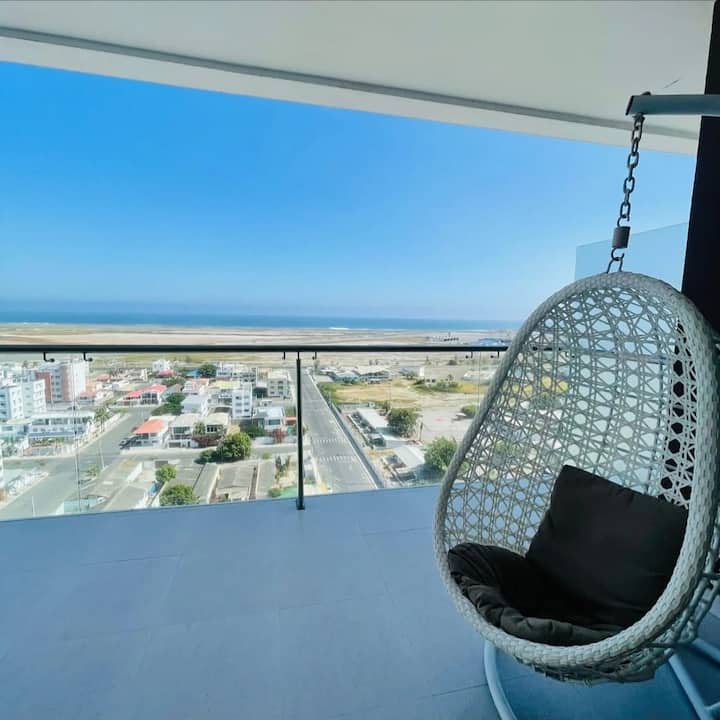 Salinas Apt+3br+beachview+wifi+hw+pool+sleeps12 - Salinas