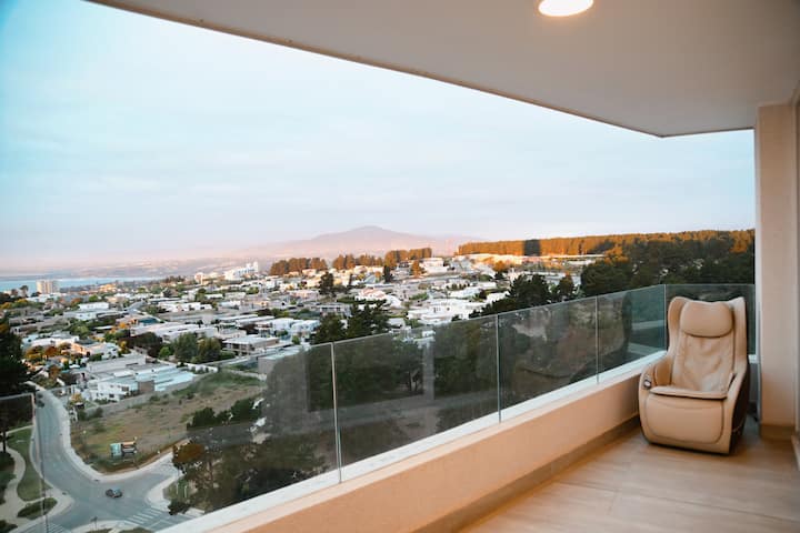 Depto. Familiar En Concón Cerca De Dunas Y Playa -