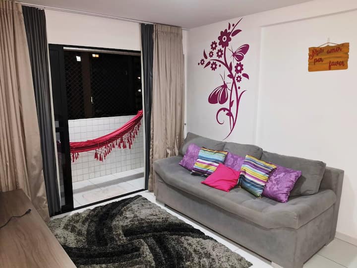 Apê Qto-sala 3min Praia Ponta Verde+piscina Cober - Maceió