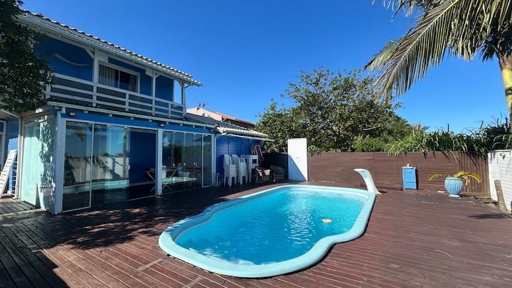 Casa Espaçosa Com Piscina Na Praia Da Vila - Imbituba