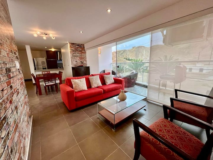 ¡Moderno Depa Familiar A Una Cuadra De La Playa! - Peru